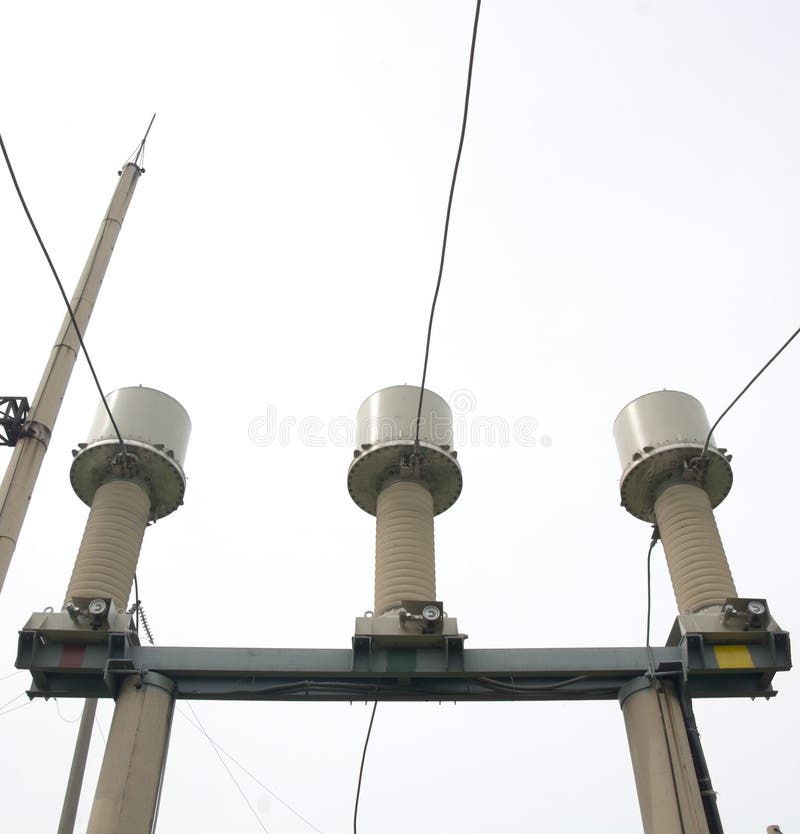 Current Transformer 110 KV High Voltage Substation Stock Image - Image ...