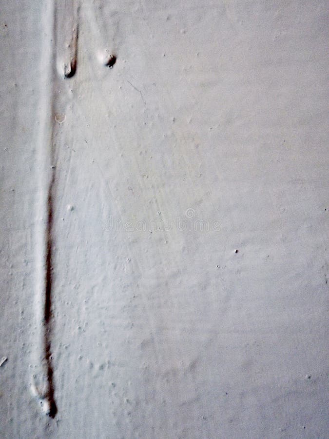 The Current White Paint on the Wall. Brooks of Liquid Stock Image ...