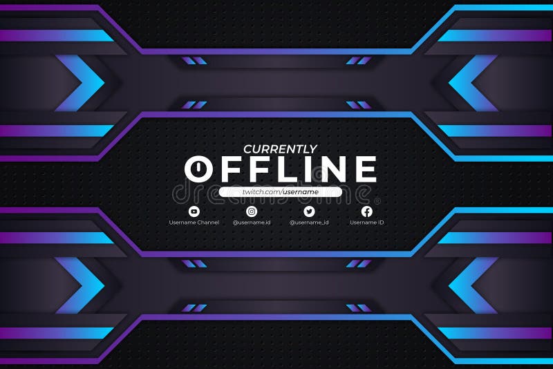 Currently Offline Abstract Background Design Overlapped Shape Stock ...