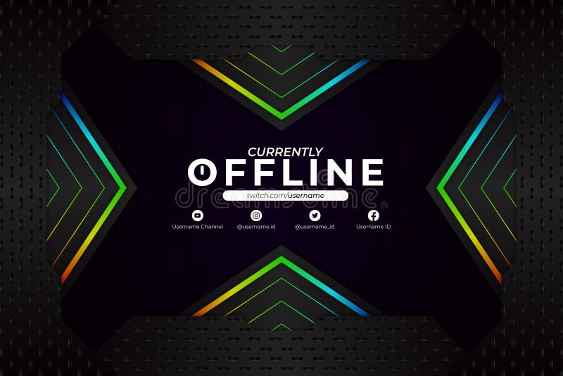 Currently Offline Abstract Background Design Overlapped Shape Stock ...