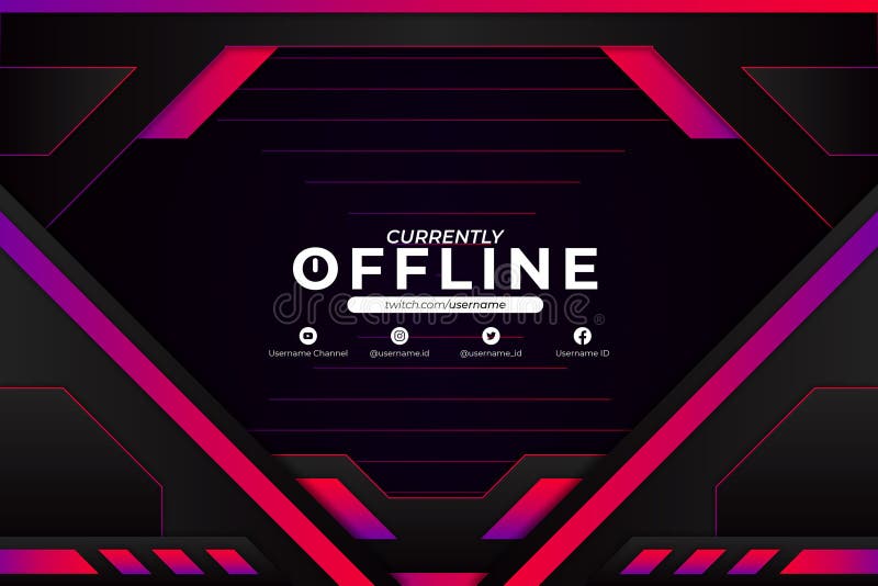 Currently Offline Abstract Background Design Overlapped Shape Stock ...