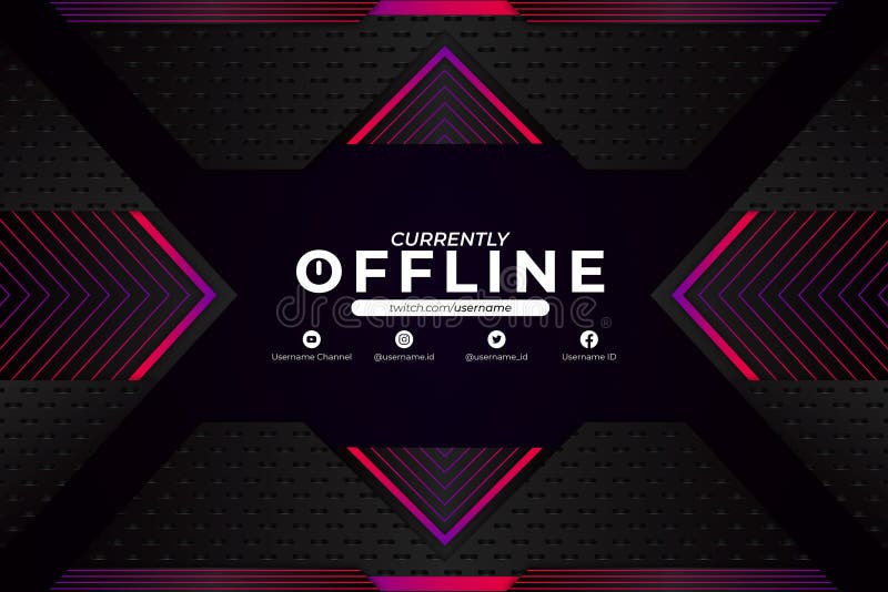 Currently Offline Abstract Background Design Overlapped Shape Stock ...