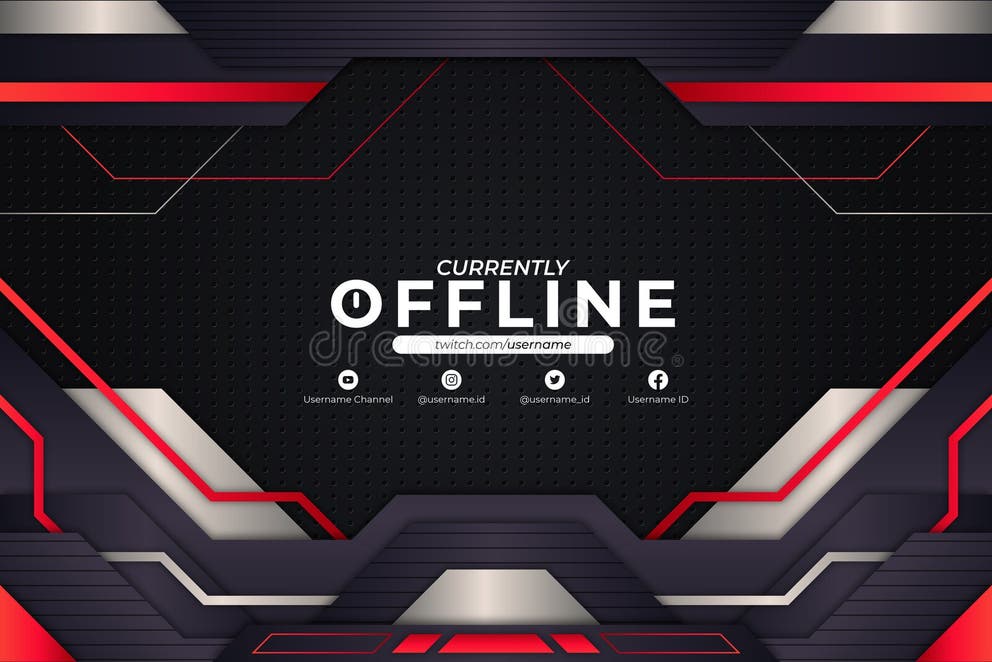 Currently Offline Abstract Background Design Overlapped Shape Stock ...