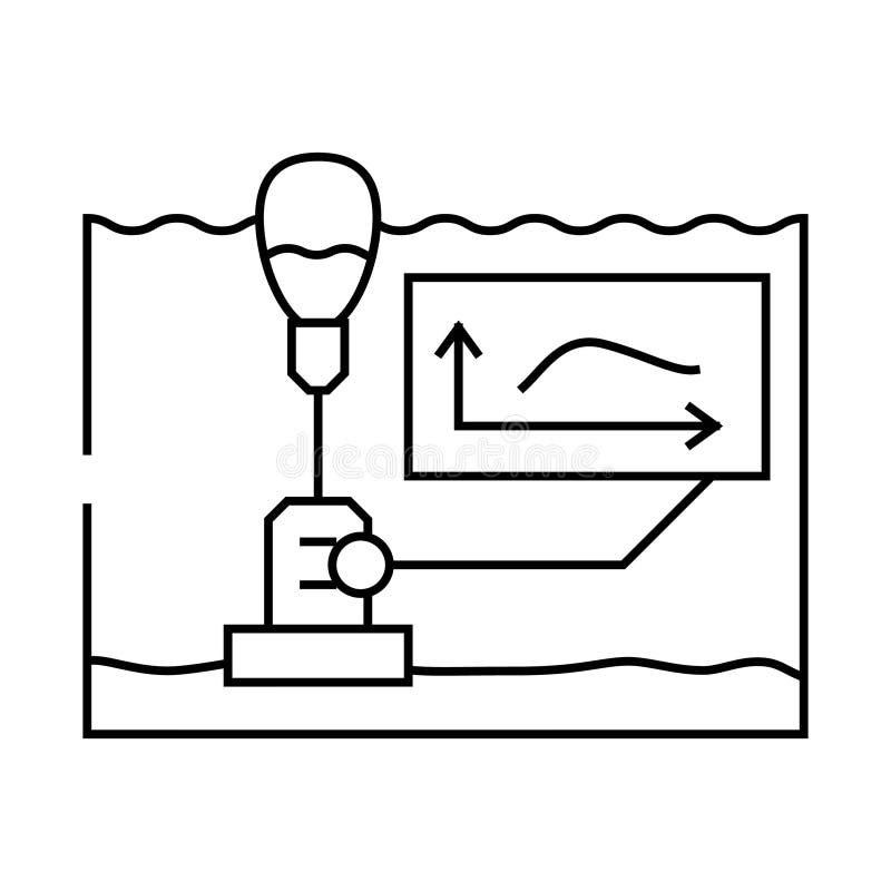 Currents Tidal Power Line Icon Vector Illustration Stock Vector ... Currents Tidal Power Line Icon Vector Illustration Stock Vector ...