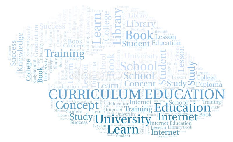 Curriculum Education Word Cloud. Stock Illustration - Illustration of ...