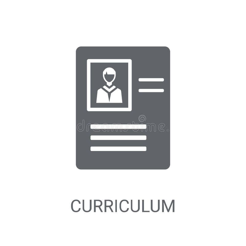 Curriculum Icon. Trendy Curriculum Logo Concept on White Backgro Stock ...