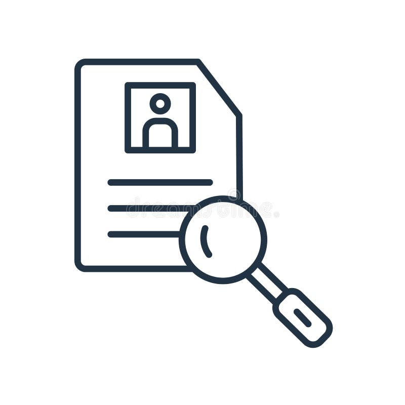 Curriculum Icon Vector Sign and Symbol Isolated on White Background ...