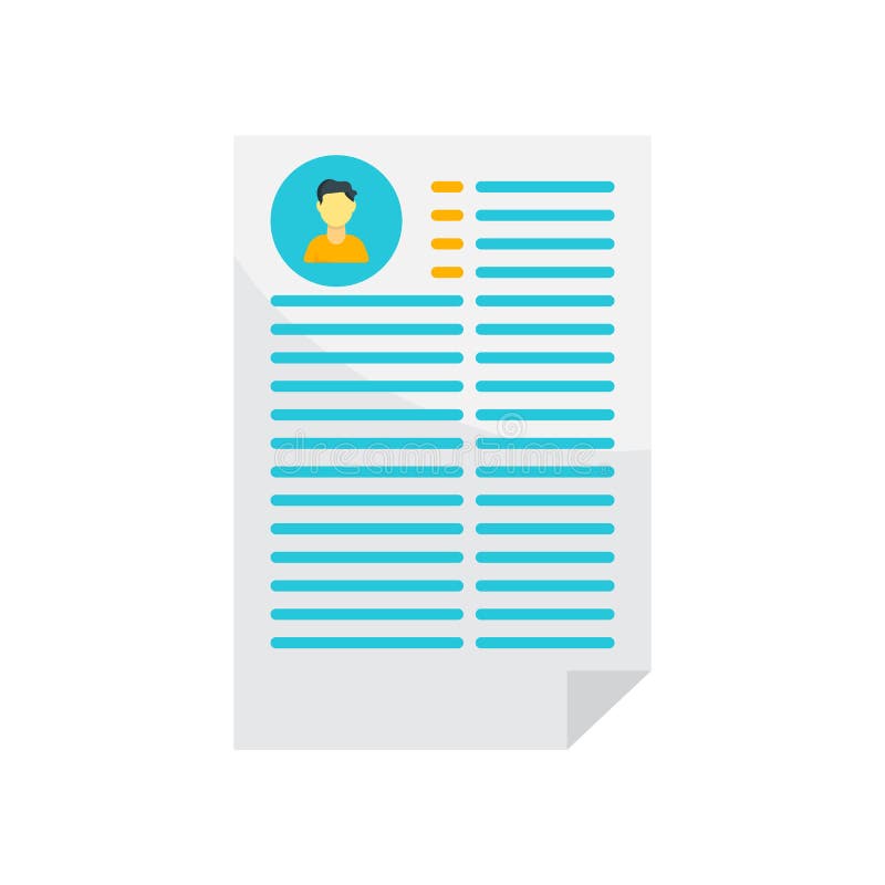 Curriculum Icon Vector Sign And Symbol Isolated On White Background ...