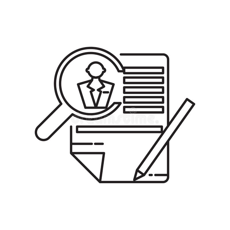 Curriculum Icon Vector Sign and Symbol Isolated on White Background ...