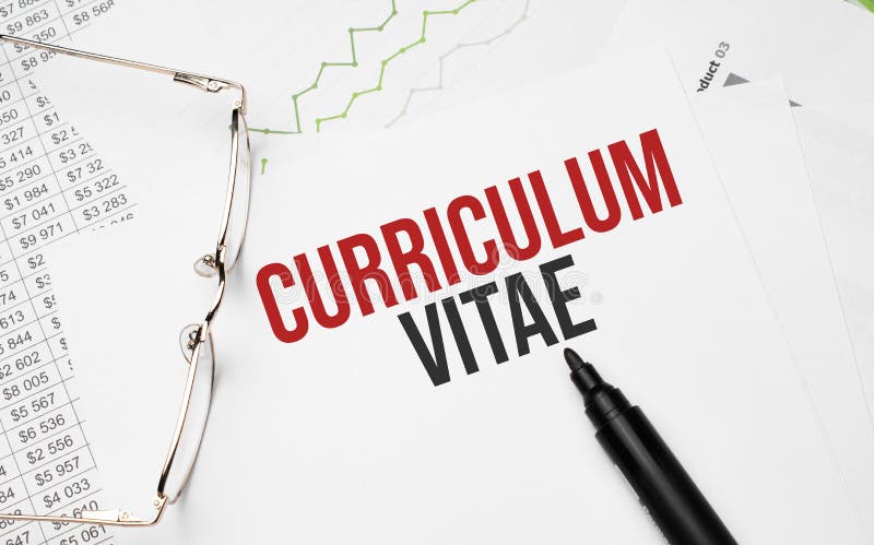 Curriculum Vitae . Conceptual Background with Chart ,papers, Pen and ...