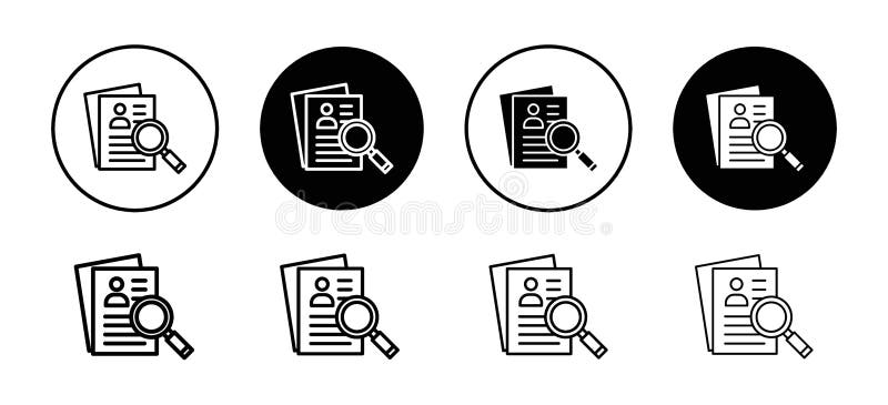 Curriculum Vitae or Cv Icon for Job Interview or Application ...