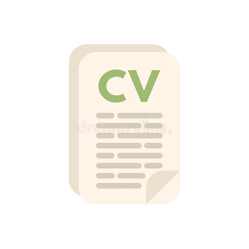 Curriculum Vitae Document Representing Job Application with Work ...