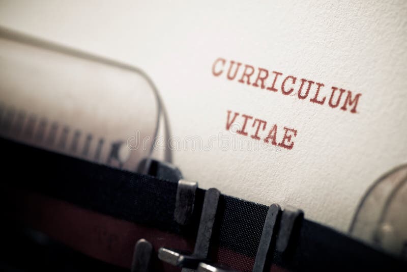 Curriculum vitae text stock photo. Image of idea, curriculum - 212431320