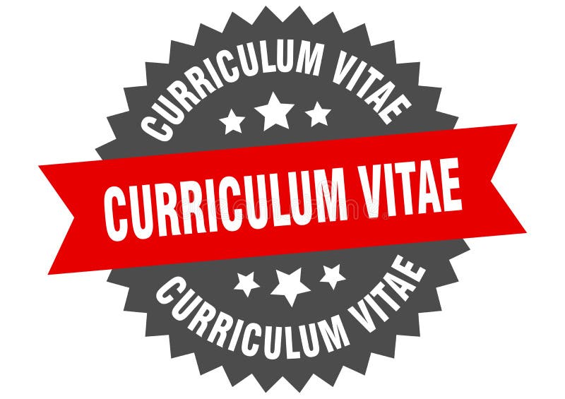 Curriculum Vitae Sign. Curriculum Vitae Circular Band Label. Curriculum ...