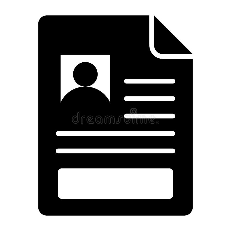 Curriculum Vitae Vector Icon in Trendy Style Stock Vector ...