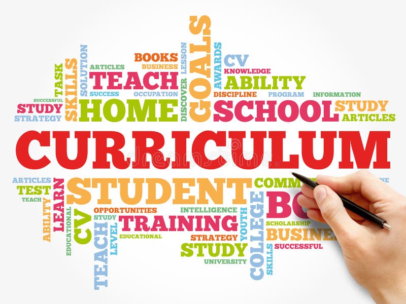 CURRICULUM Word Cloud Collage Stock Image - Image of courses, college ...