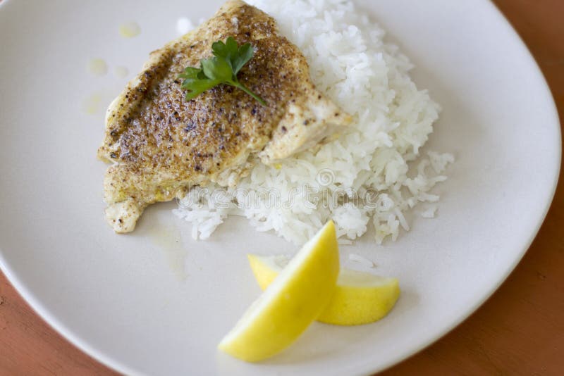 Curried Chicken Breast stock photo. Image of rice, breast - 30304728
