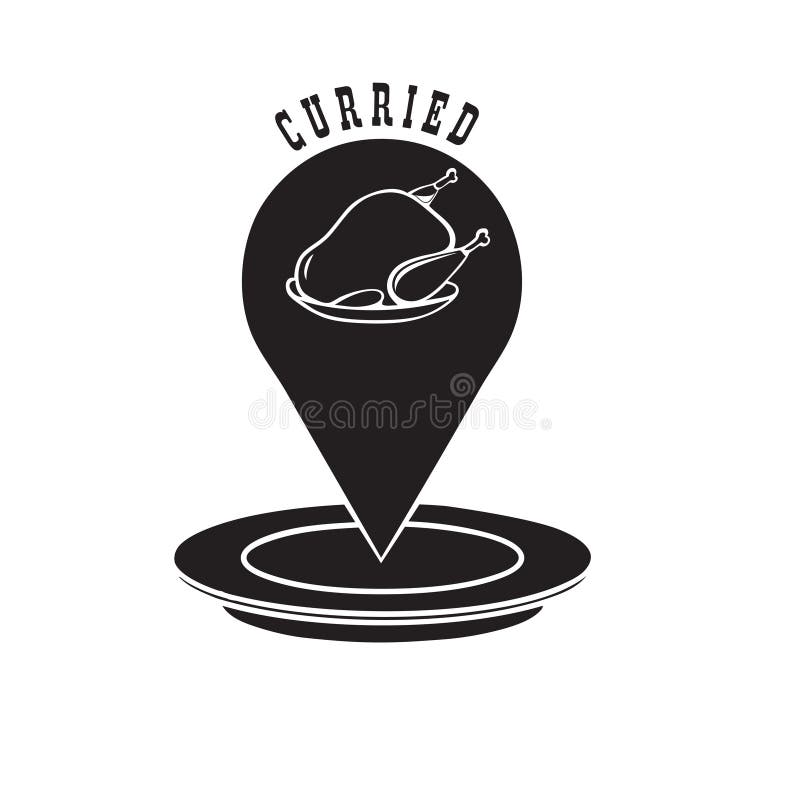 Curried chicken stock vector. Illustration of chicken - 266253042