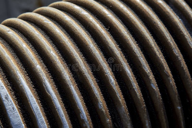 Currigated Steel Pipe stock image. Image of metal, steel - 145036307