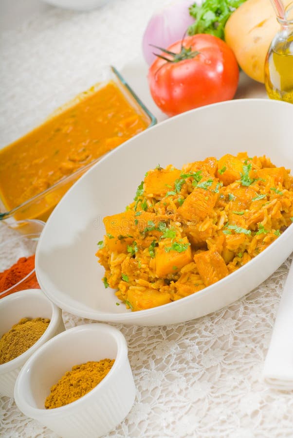 Curry Beef Rice And Potatoes Stock Photo - Image of indian, extra: 16163088