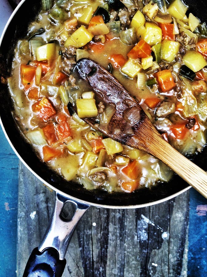 The Curry Beef Stew Just Made in the Pan Stock Image - Image of stew ...
