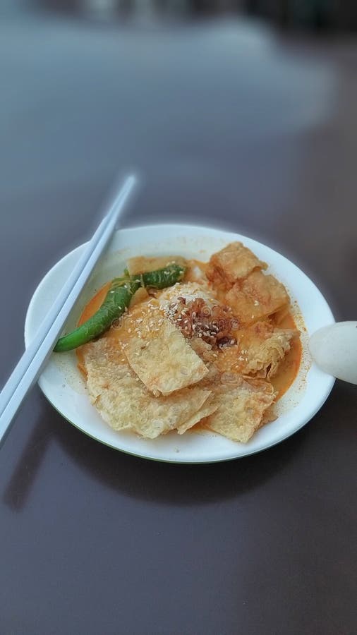 Curry chee cheong fun stock photo. Image of malaysian - 349153328