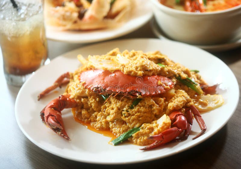 Curry-crabs fried stock photo. Image of tainan, halal - 76314364