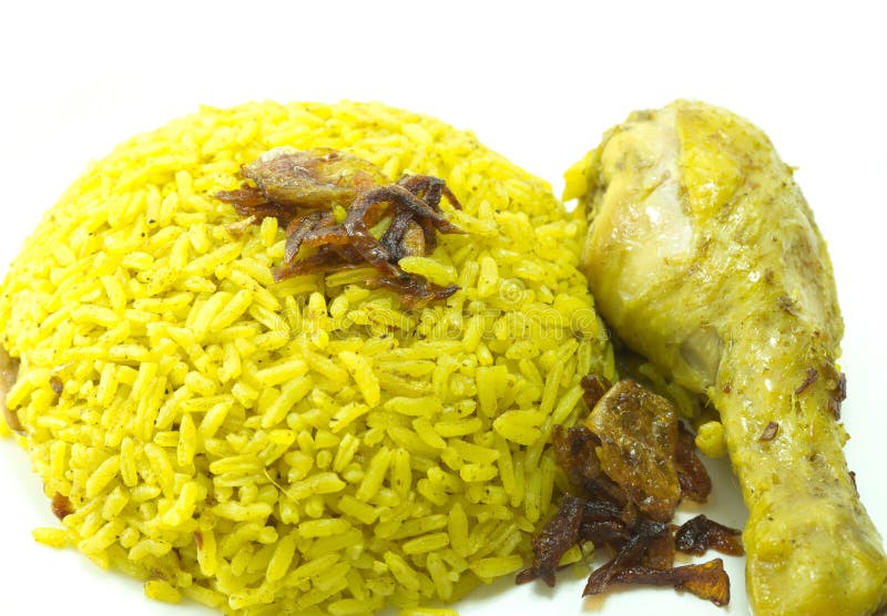 Curry Del Arroz Del Pollo, Comida India Imagen de archivo - Imagen de ...
