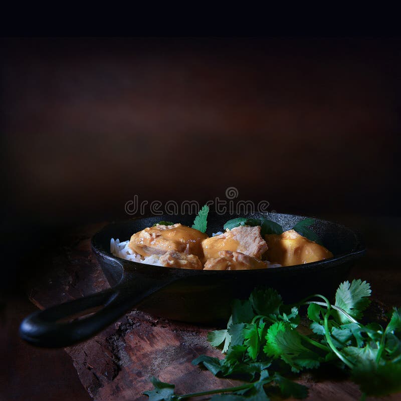 Curry Indio Tradicional Del Pollo Imagen de archivo - Imagen de ...