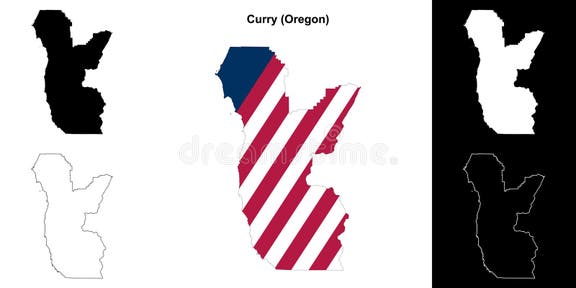 Curry outline map stock vector. Illustration of area - 324066826