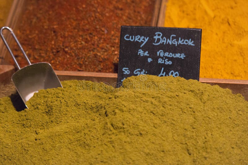 Curry powder from bangkok stock image. Image of curcuma - 48019151