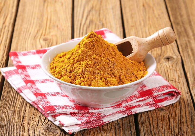 Curry powder stock image. Image of asian, bowl, powder - 50745811