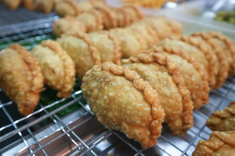 Curry Puff or Fried Curry Dumpling Stock Image - Image of bread ...