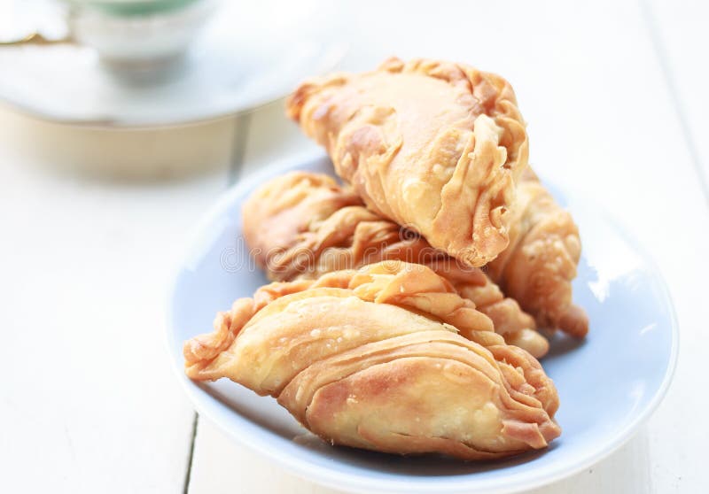 Curry puff stock image. Image of white, time, delicious - 40941453