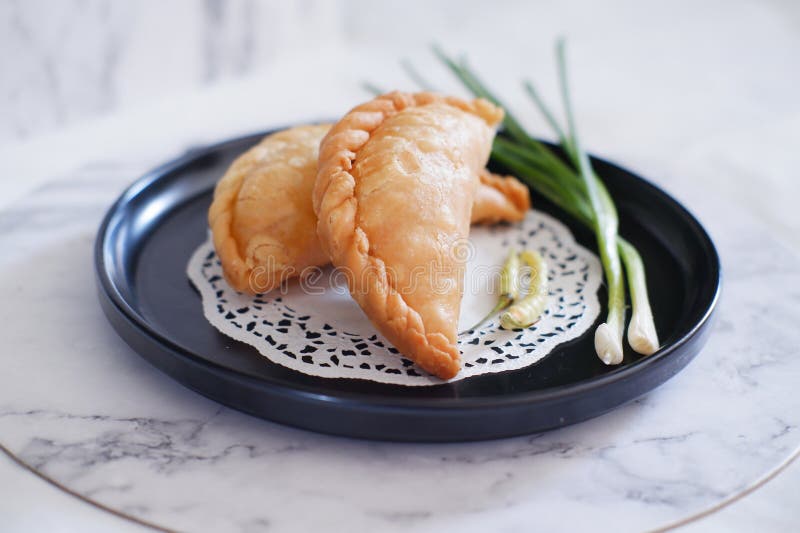 Curry Puff or Pastel Goreng is Pastry Popular in Indonesia. Stock Image ...