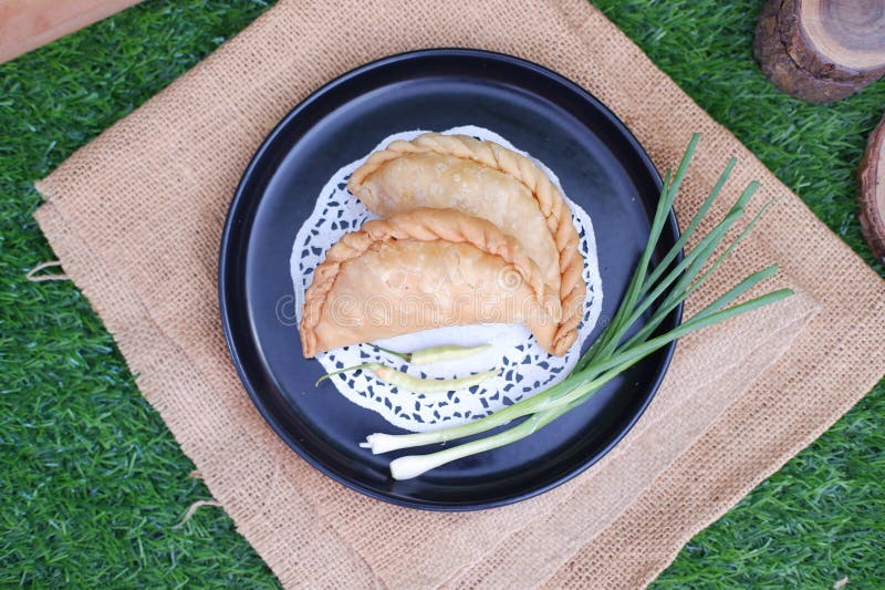 Curry Puff or Pastel Goreng is Pastry Popular in Indonesia. Stock Image ...