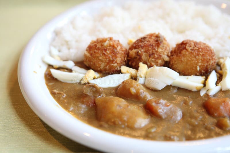 Curry rice stock photo. Image of japanese, fast, grains - 141568036