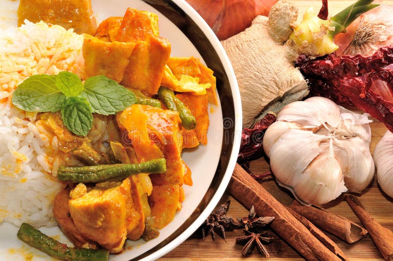 Curry rice stock photo. Image of garlic, indian, closeup - 26865702