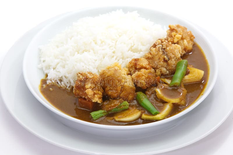 Curry and rice stock image. Image of asian, spice, curry - 38277587