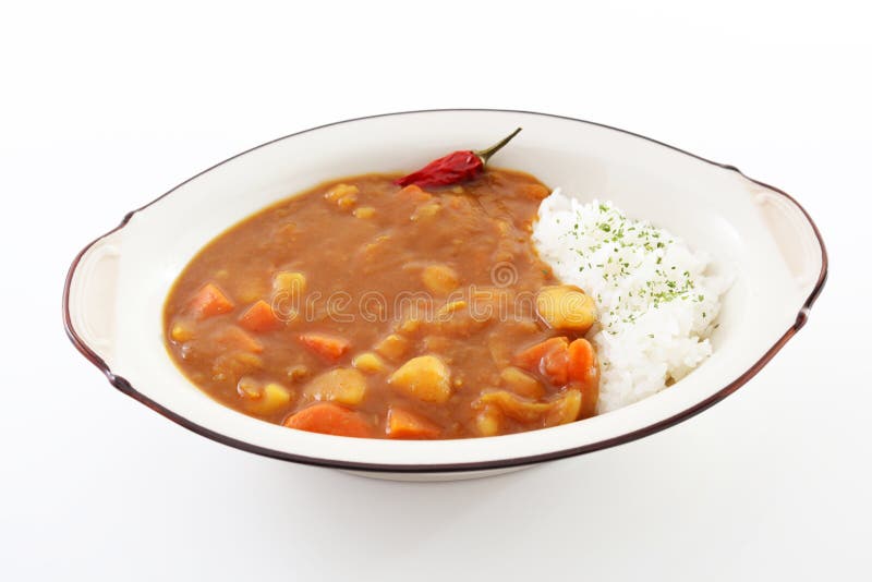 Curry and rice stock image. Image of ethnic, plate, beauty - 59688303