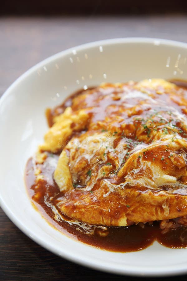 Curry rice with egg stock image. Image of spicy, asia - 89119341