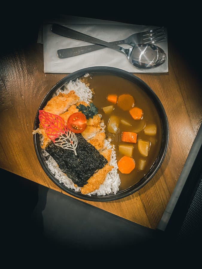 Curry Rice stock photo. Image of katsu, tomato, kombu - 262066394