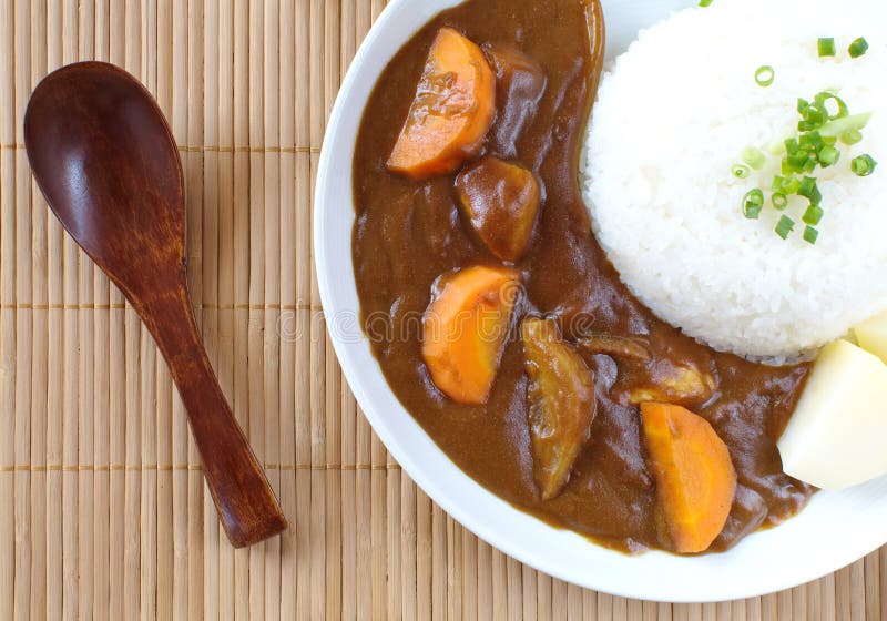 Curry rice , Japanese food stock image. Image of nature - 33742955