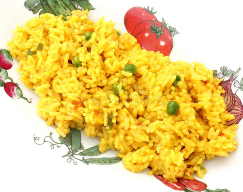 Curry Rice stock image. Image of curry, snack, peas, vegetarian - 64092807