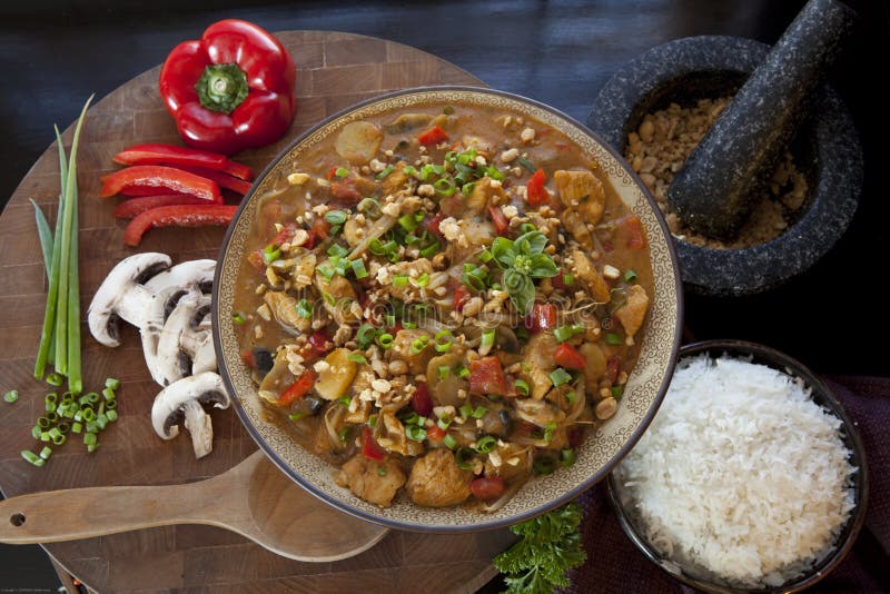 Curry setup stock photo. Image of spoon, food, onions - 11615272