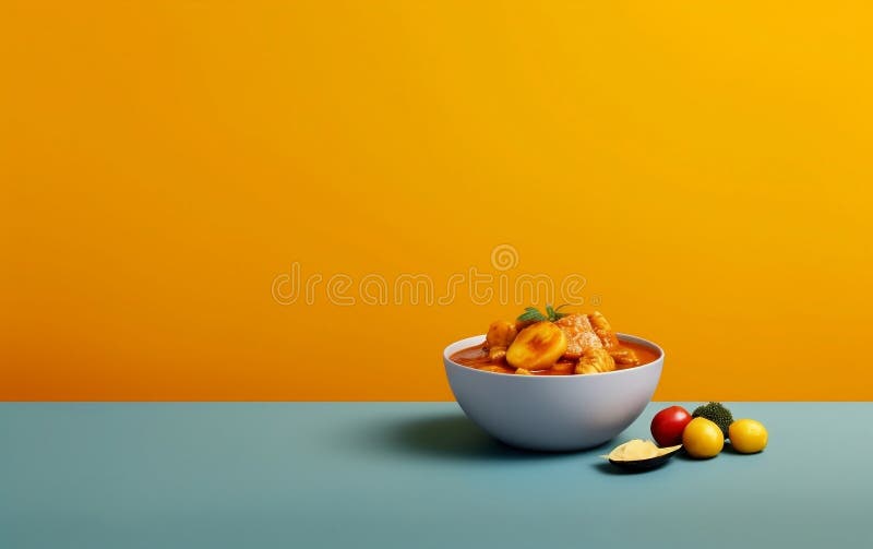 Curry Simplified Embracing Minimalism. Generative AI Stock Illustration ... Curry Simplified Embracing Minimalism. Generative AI Stock Illustration ...