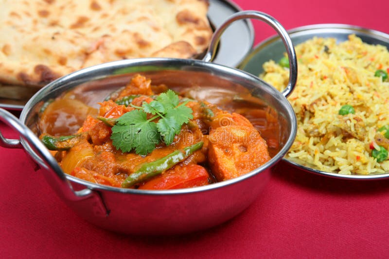 Indian Vegetarian meal stock photo. Image of orange, color - 48538594