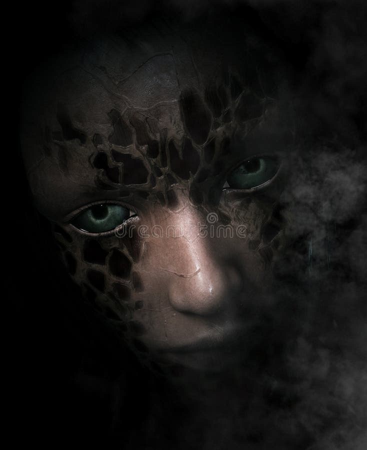 Cursed of the Devil stock illustration. Illustration of infected ...