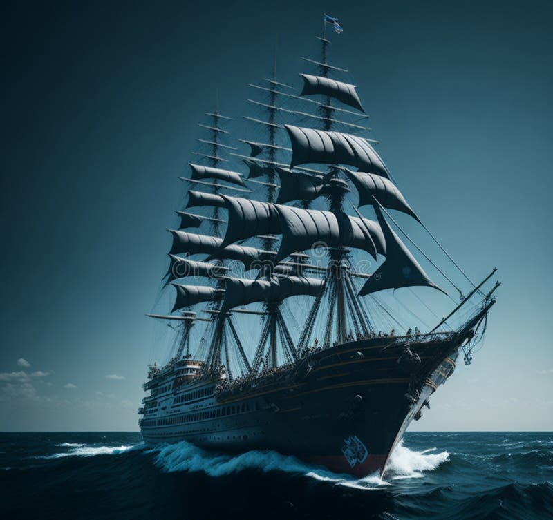 Cursed Ship Wallpaper in 8k Stock Illustration - Illustration of mast ...