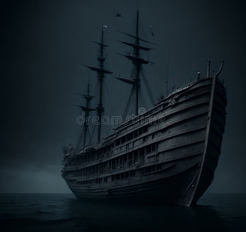 Cursed Ship Wallpaper in 8k Stock Illustration - Illustration of mast ...